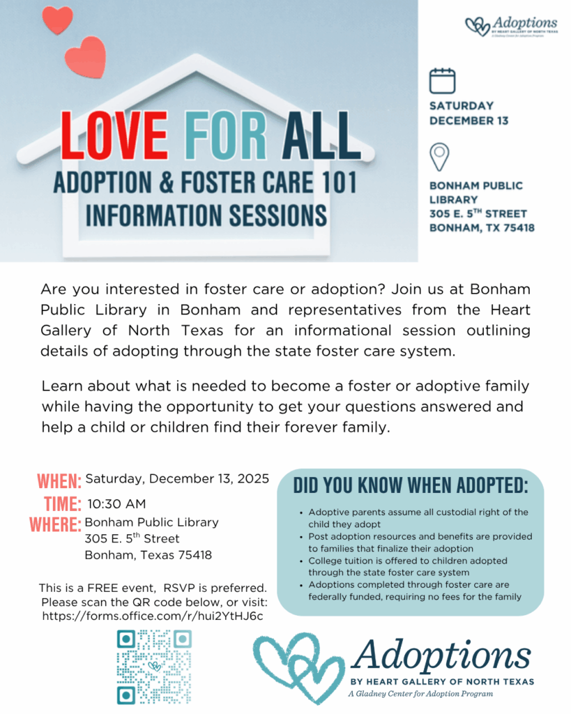 Love for All: Foster Care and Adoption Information Session | Our Community Our Kids